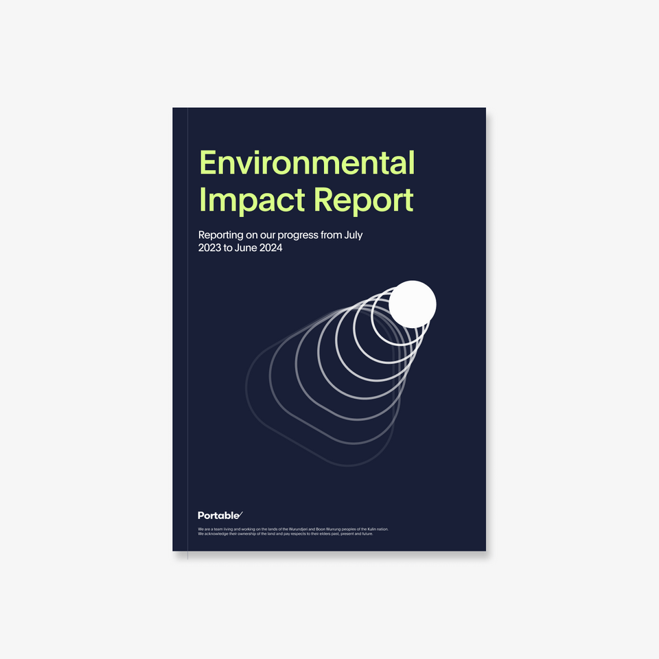 Environmental Impact Report: Portable's commitment and progress to the ...